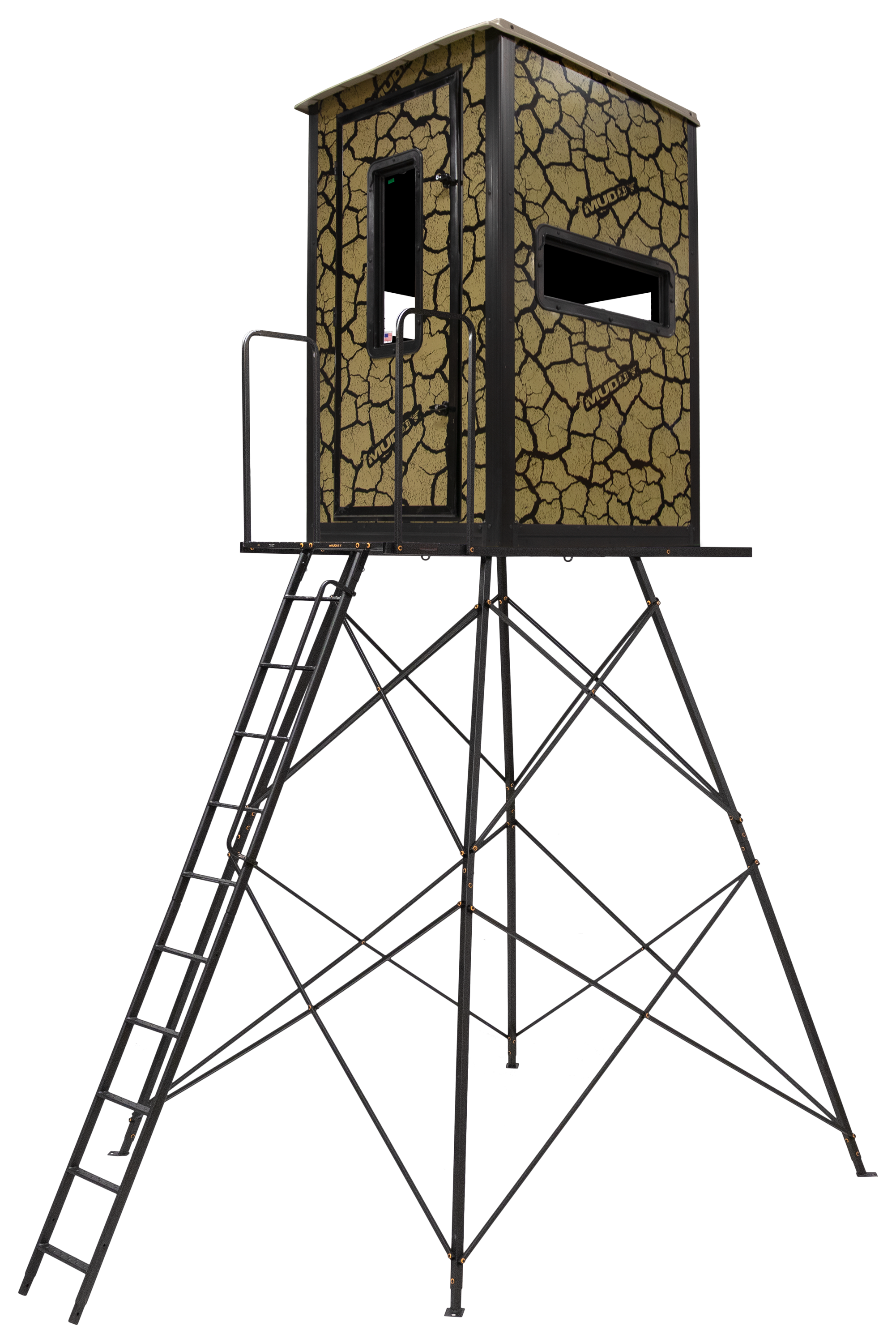 Muddy Gunner Steel Box Hunting Blind with Elite 10' Tower | Bass Pro Shops